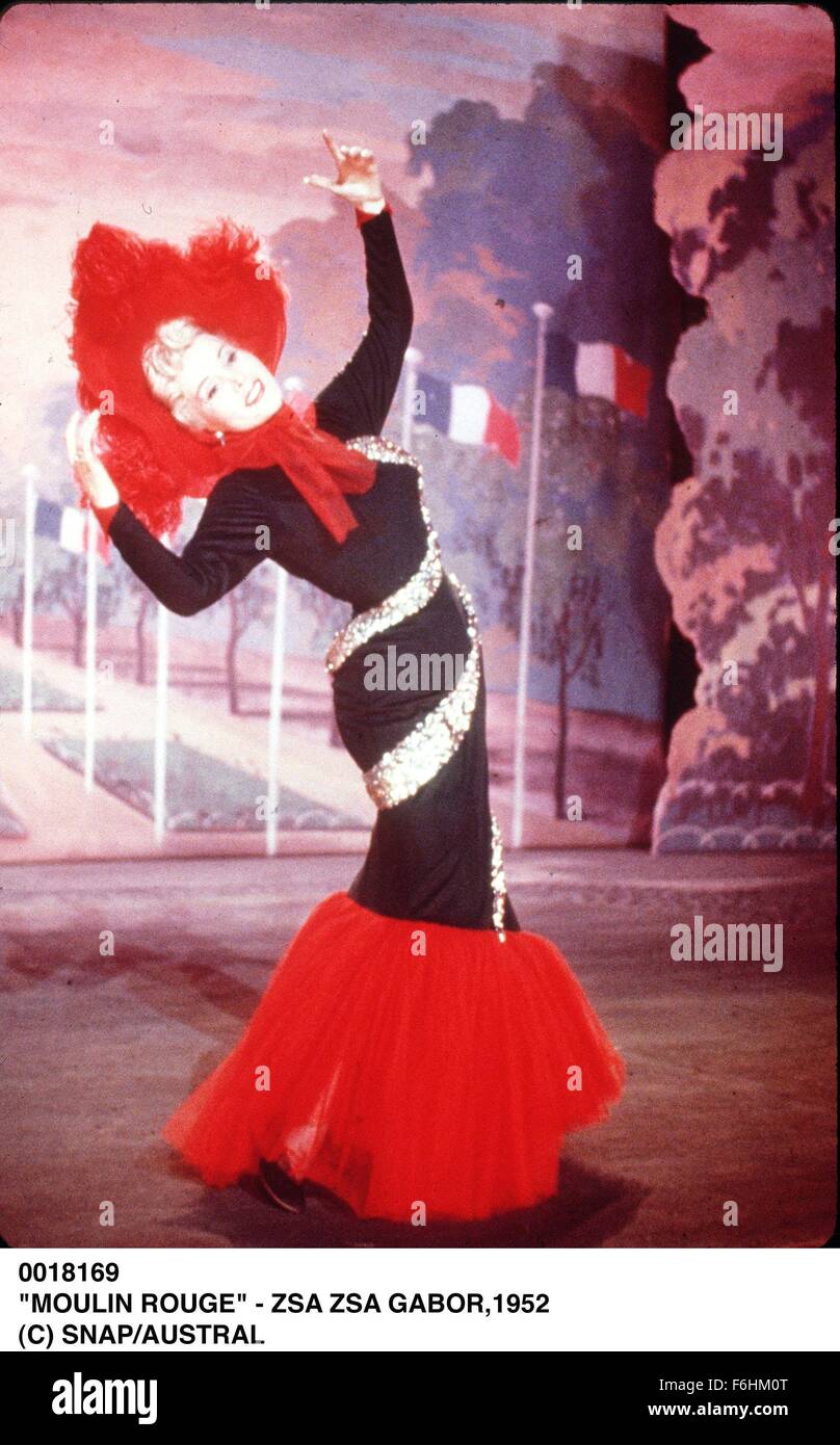 1952, Film Title: MOULIN ROUGE, Director: JOHN HUSTON, Pictured: ZSA ...