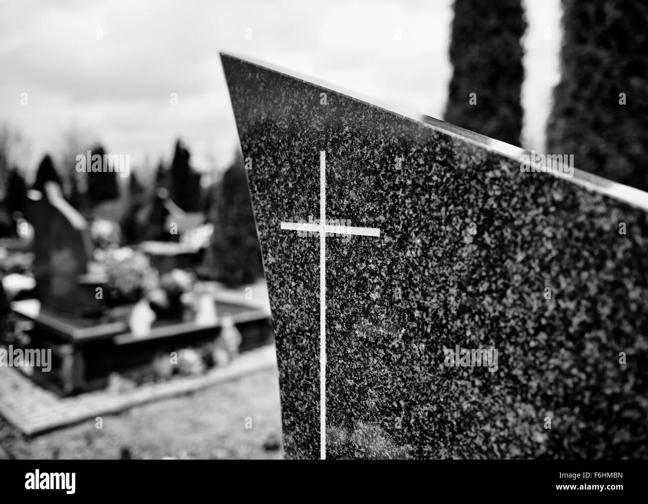 Catholic religious symbols on the Catholic cemeteries in Poland ...