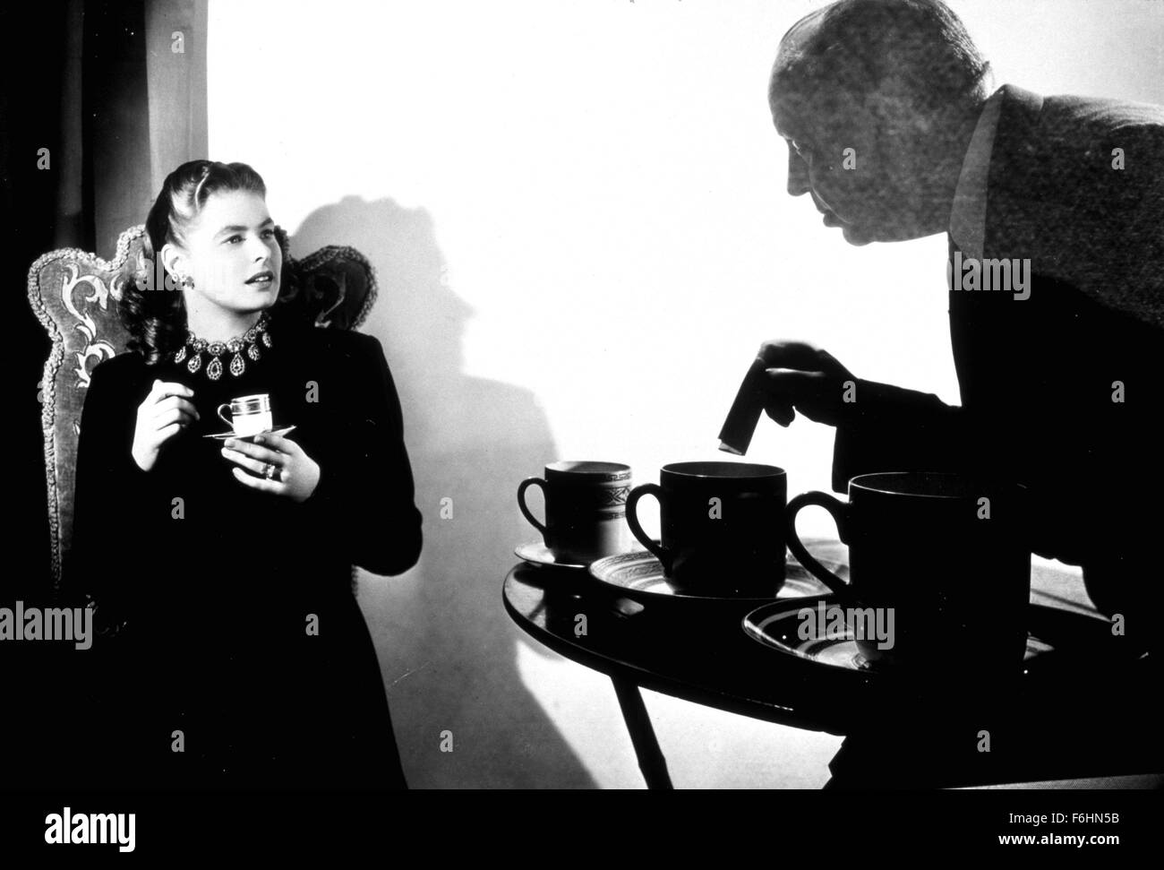 1946, Film Title: NOTORIOUS, Director: ALFRED HITCHCOCK, Studio: RKO, Pictured: INGRID BERGMAN ...