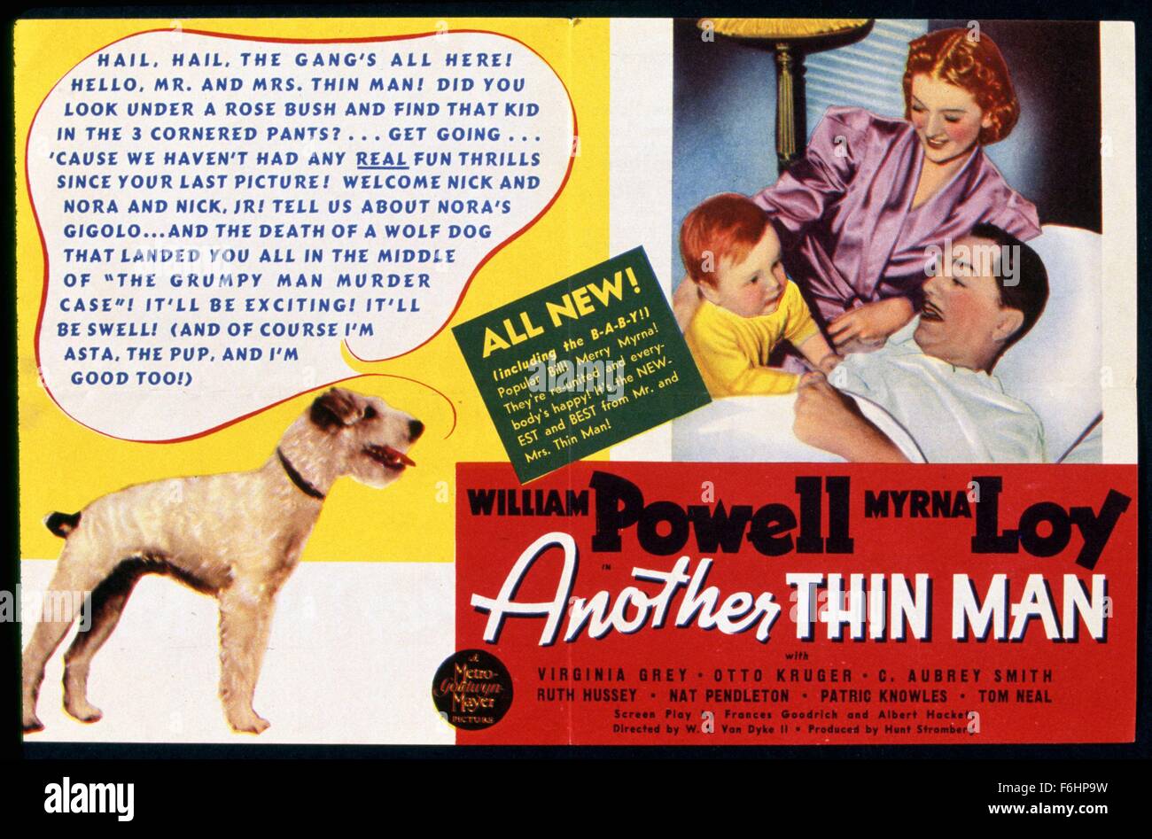 1939, Film Title: ANOTHER THIN MAN, Director: W S VAN DYKE, Studio: MGM, Pictured: MYRNA LOY ...