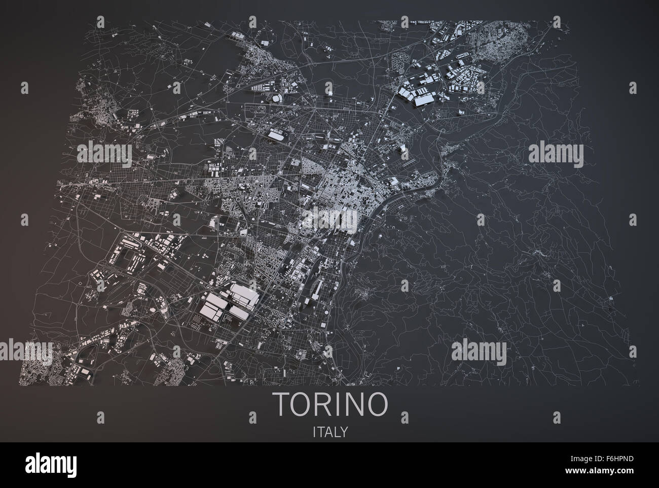 Map of turin hi-res stock photography and images - Alamy