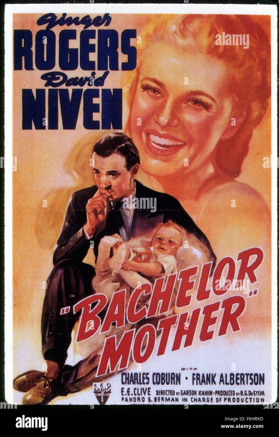 1939, Film Title: BACHELOR MOTHER, Director: GARSON KANIN, Studio: RKO ...