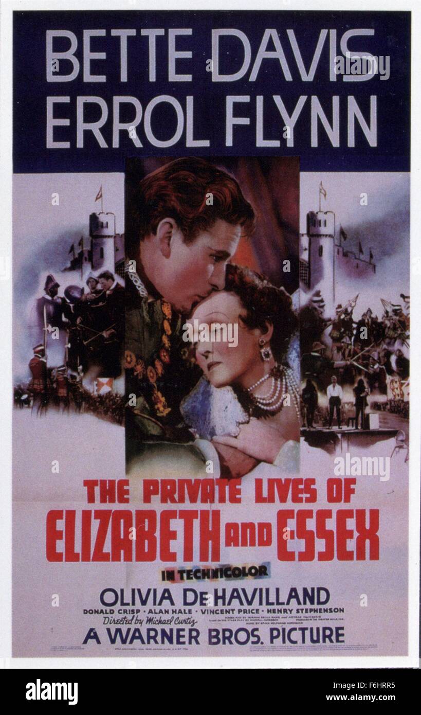 Elizabeth essex bette davis errol hi-res stock photography and images ...