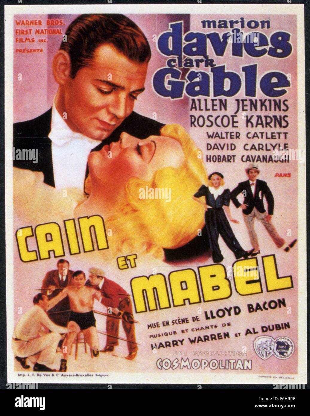 1936, Film Title: CAIN AND MABEL, Director: LLOYD BACON, Studio: MGM ...