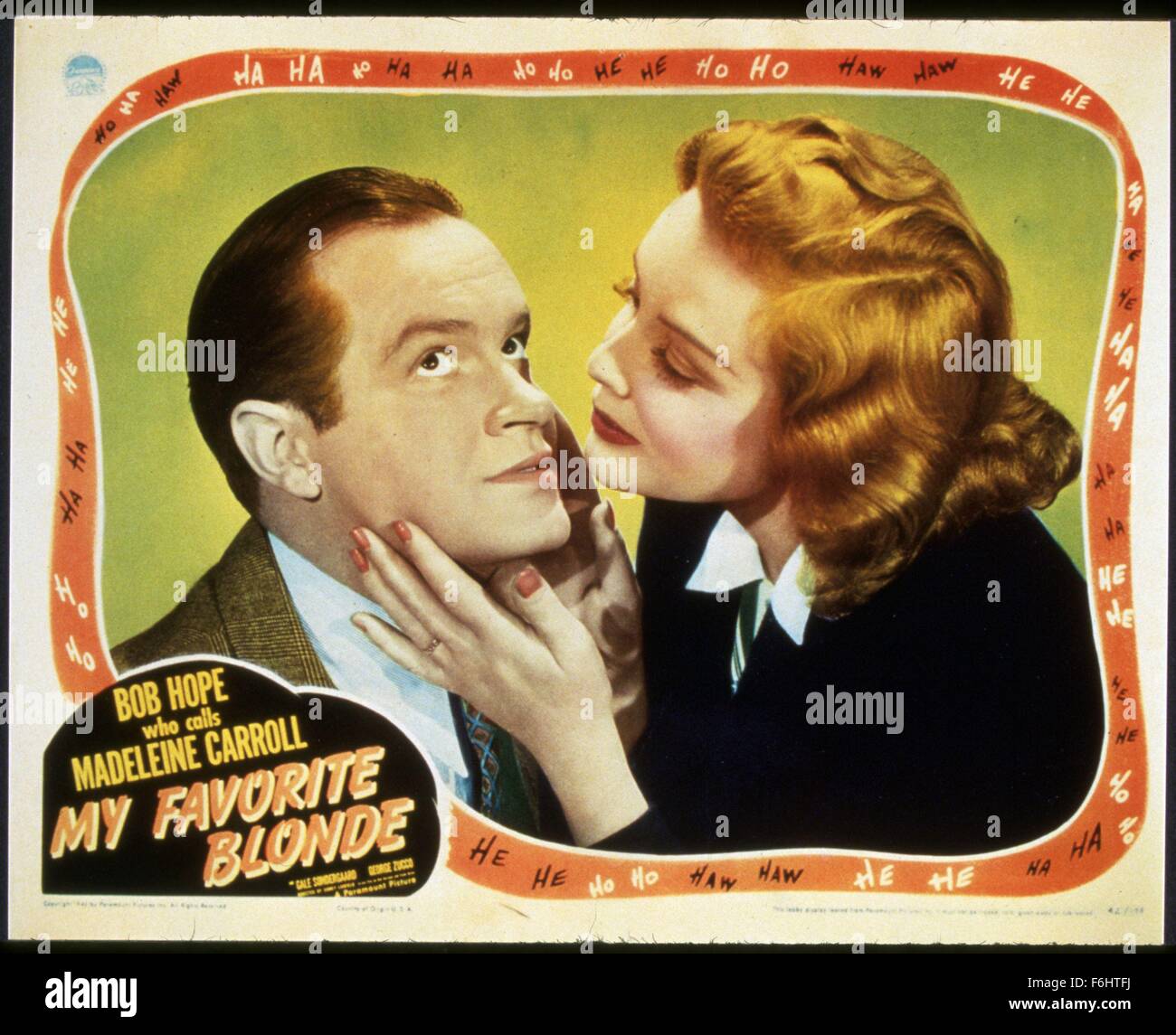 1942, Film Title: MY FAVORITE BLONDE, Director: SIDNEY LANFIELD, Studio ...