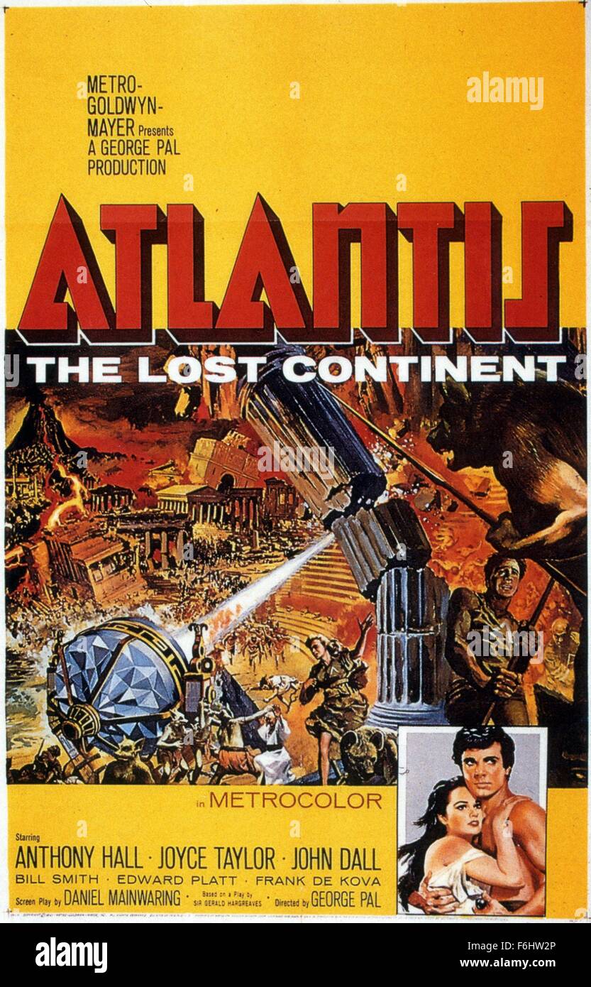 1961, Film Title: ATLANTIS, THE LOST CONTINENT, Director: GEORGE PAL ...