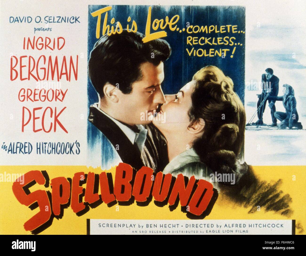 1945, Film Title: SPELLBOUND, Director: ALFRED HITCHCOCK, Studio ...