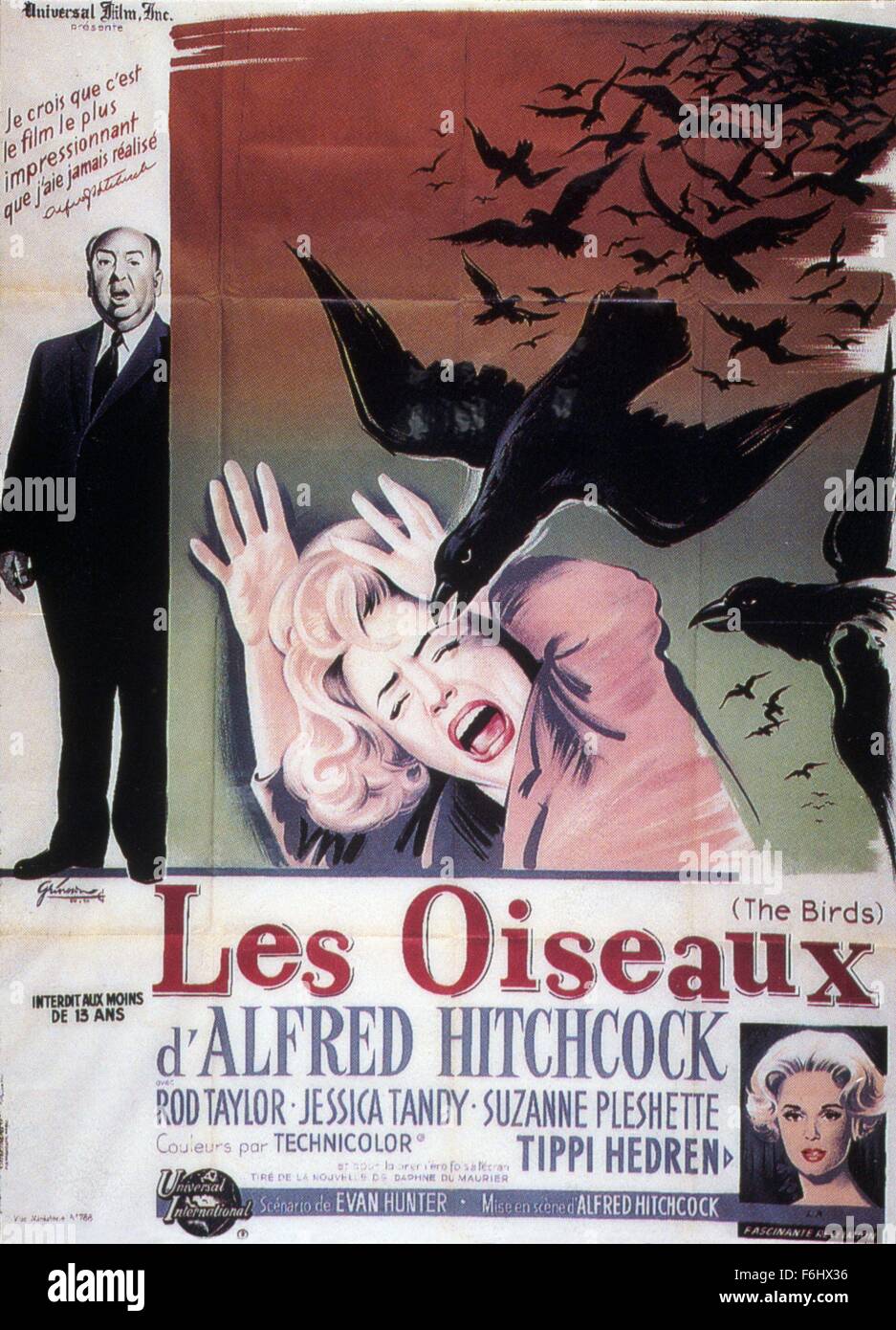 1963, Film Title: BIRDS, Director: ALFRED HITCHCOCK, Studio: UNIV ...