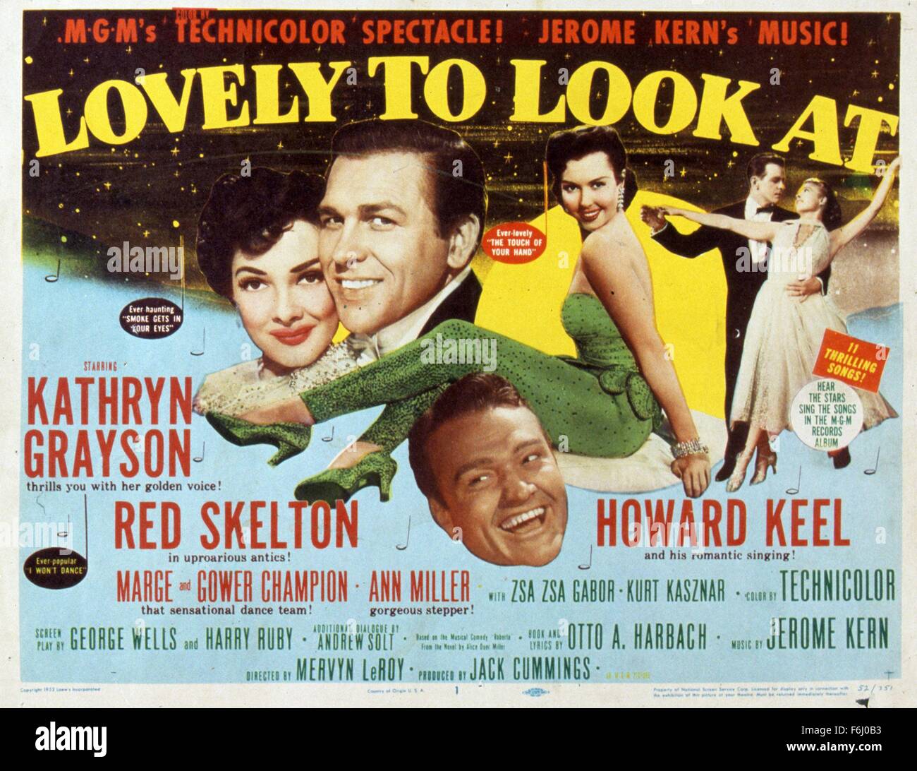 1952, Film Title: LOVELY TO LOOK AT, Director: MERVYN LeROY, Studio ...
