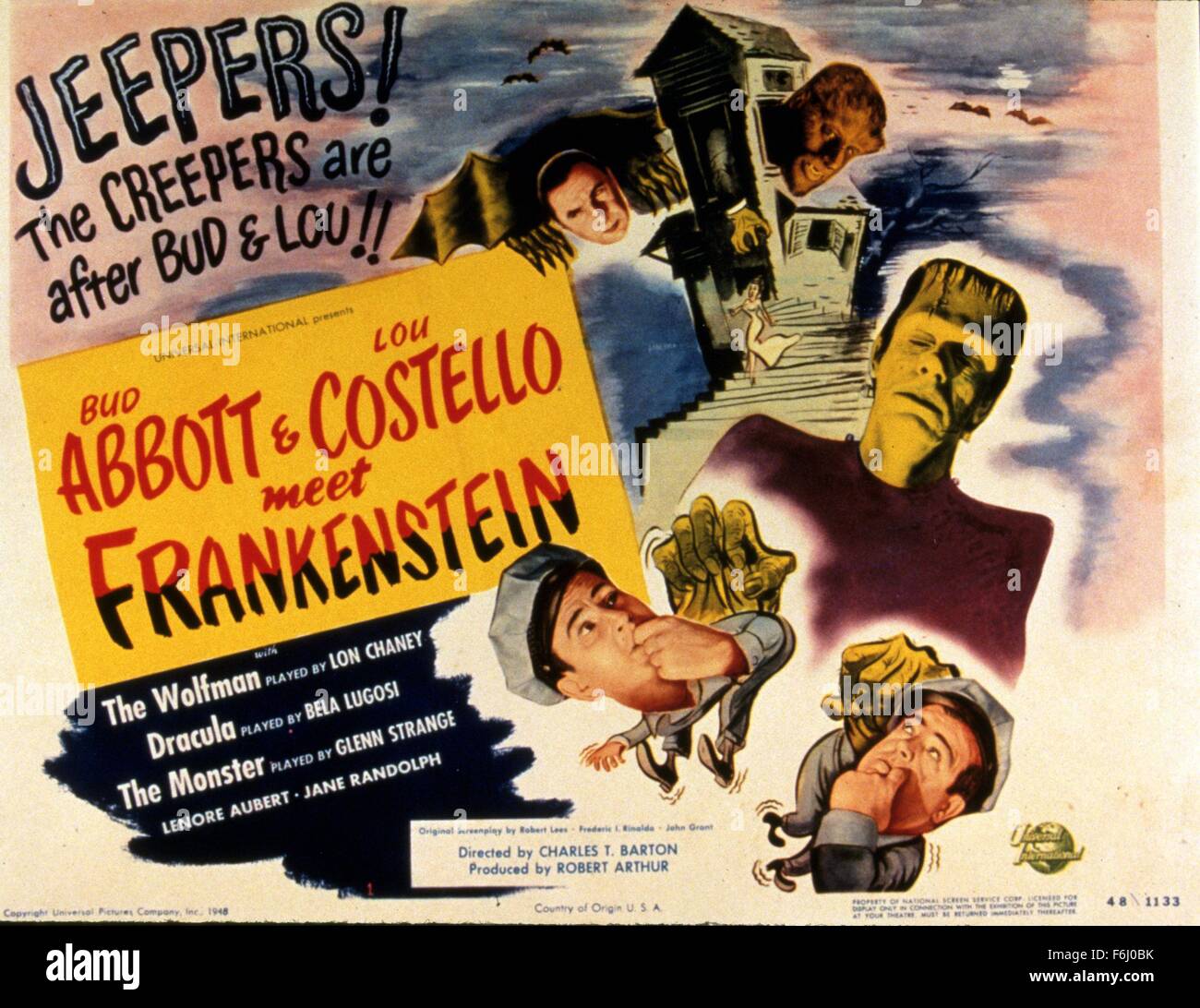1948, Film Title: ABBOTT AND COSTELLO MEET FRANKENSTEIN, Director ...