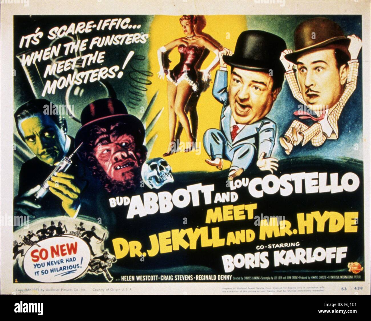 1953, Film Title: ABBOTT AND COSTELLO MEET DR. JEKYLL AND MR. HYDE, Director: CHARLES LAMONT ...