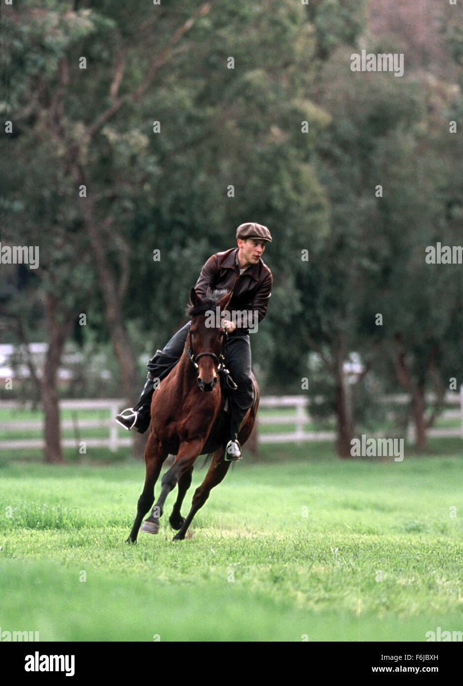 Jul 22, 2003; Hollywood, CA, USA; TOBEY MAGUIRE as Red Pollard atop ...