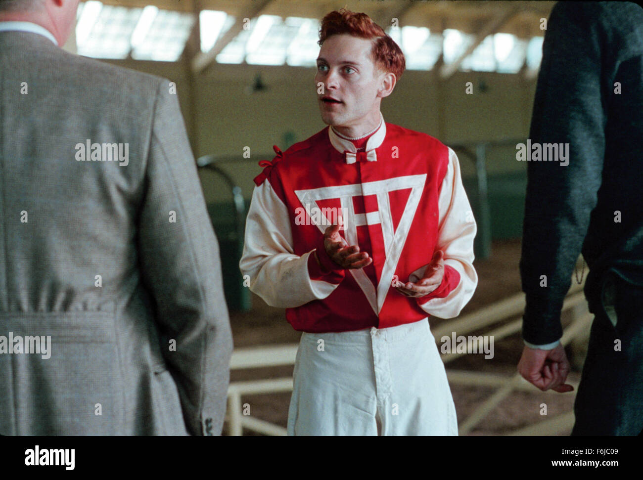 Jul 22, 2003; Hollywood, CA, USA; TOBEY MAGUIRE as Red Pollard atop ...