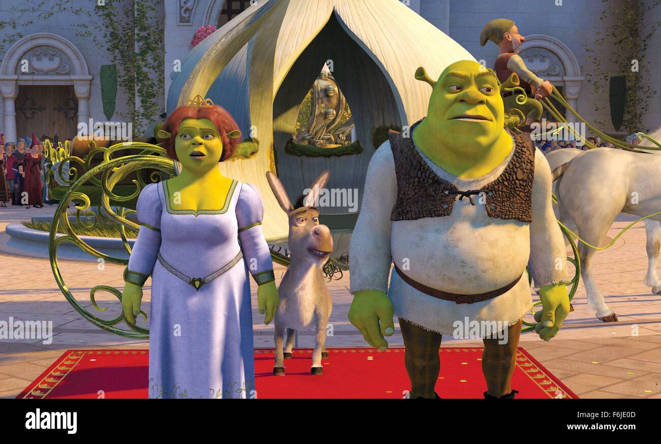 Shrek 2, donkey, shrek, princess fiona High Resolution Stock ...