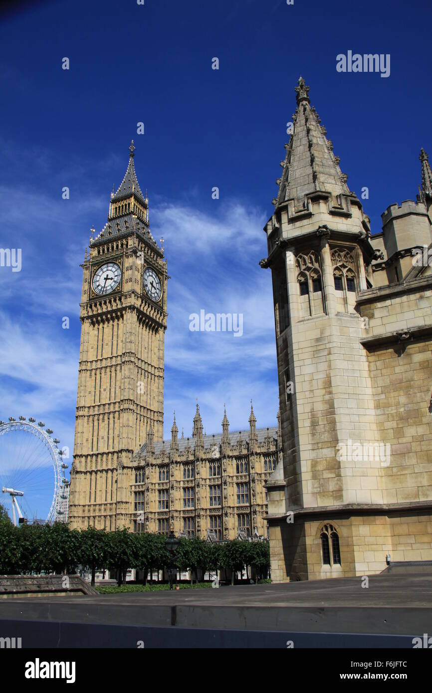 West minister and the famous clock Stock Photo - Alamy