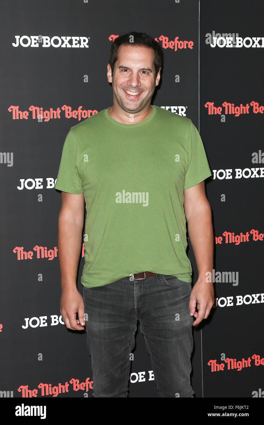 New York, USA. 16th Nov, 2015. Actor Seth Herzog attends the New York ...