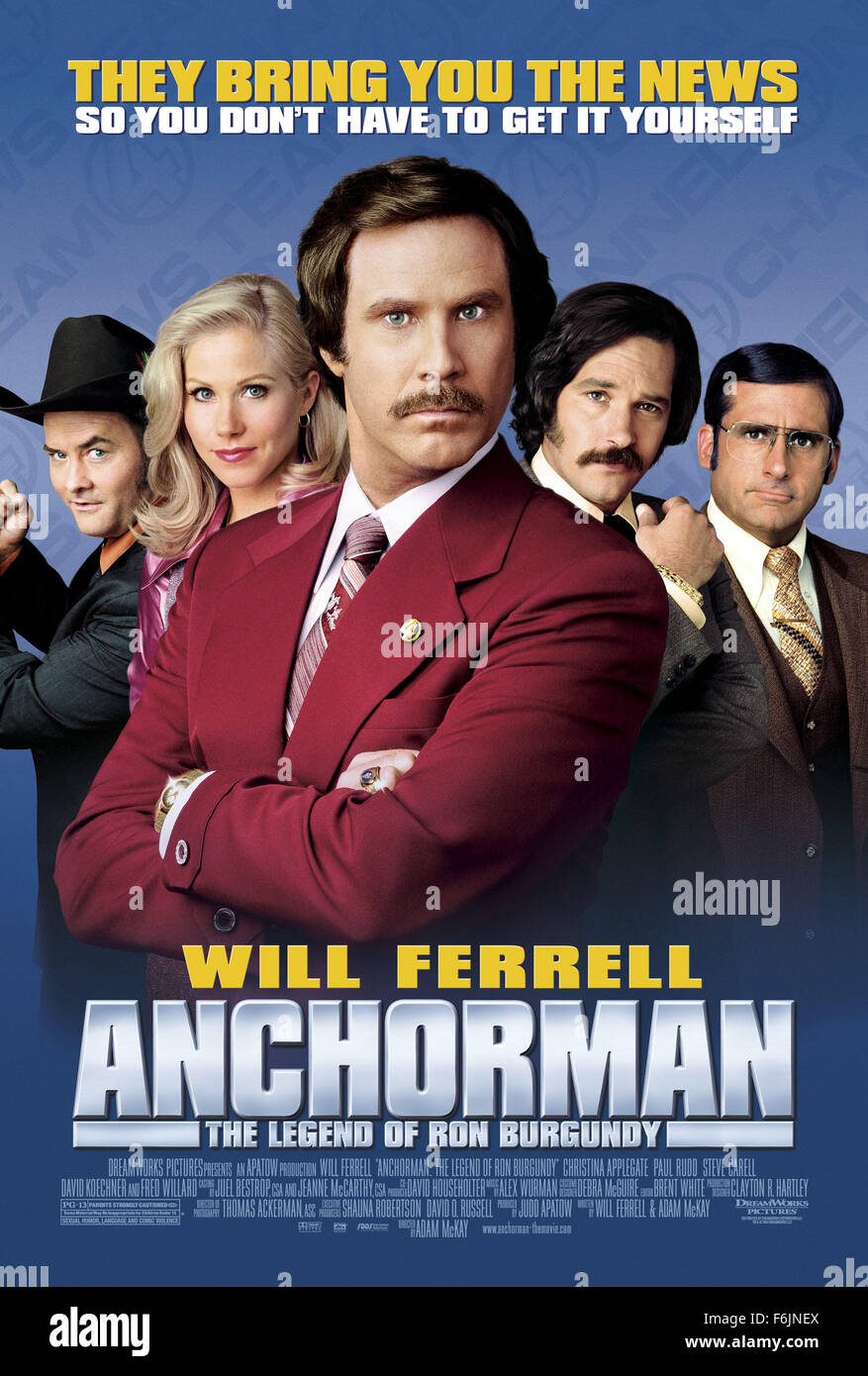 RELEASE DATE: July 9, 2004. MOVIE TITLE: Anchorman. STUDIO: DreamWorks ...