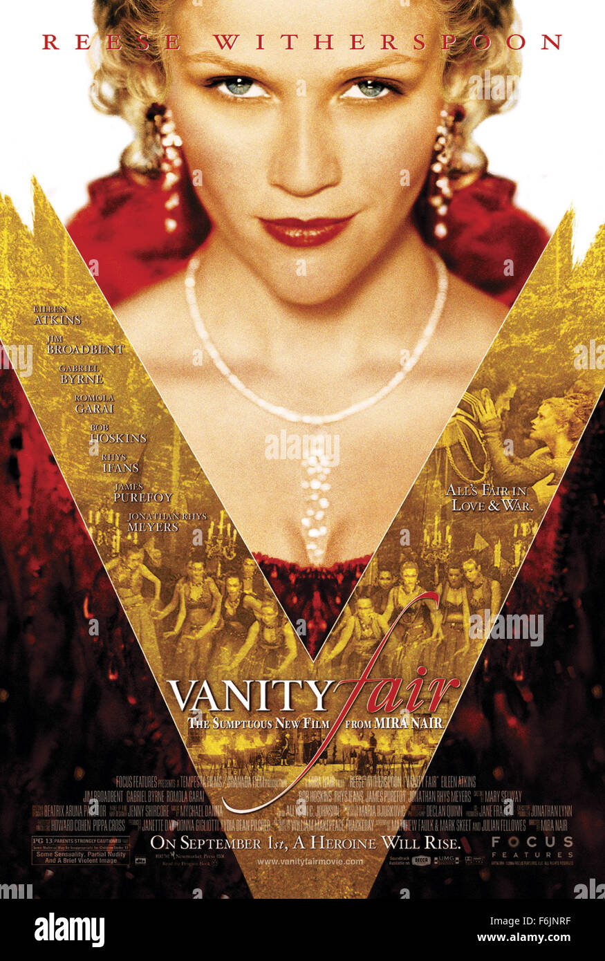 RELEASE DATE: September 1, 2004. MOVIE TITLE: Vanity Fair. STUDIO ...