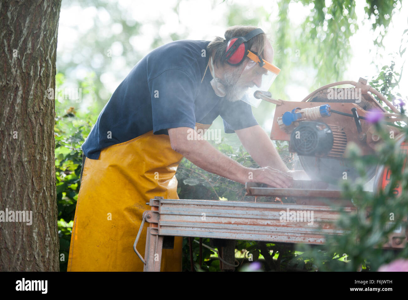 Herefordshire, England. 17th September 2015. Brick Artist Jan Latusek ...