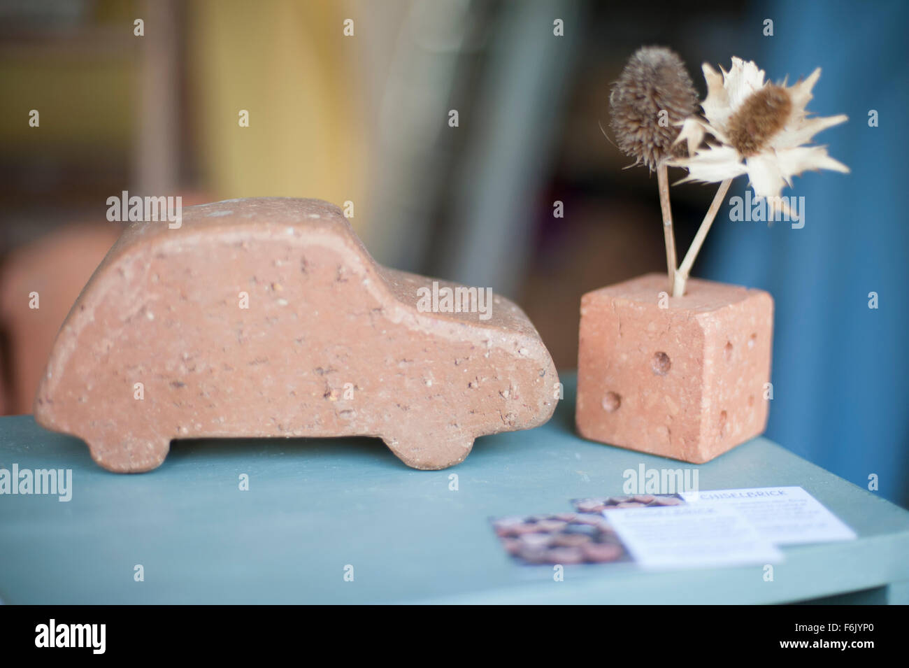 Herefordshire, England.Brick Artist Jan Latusek of 'Chiselbrick' at ...