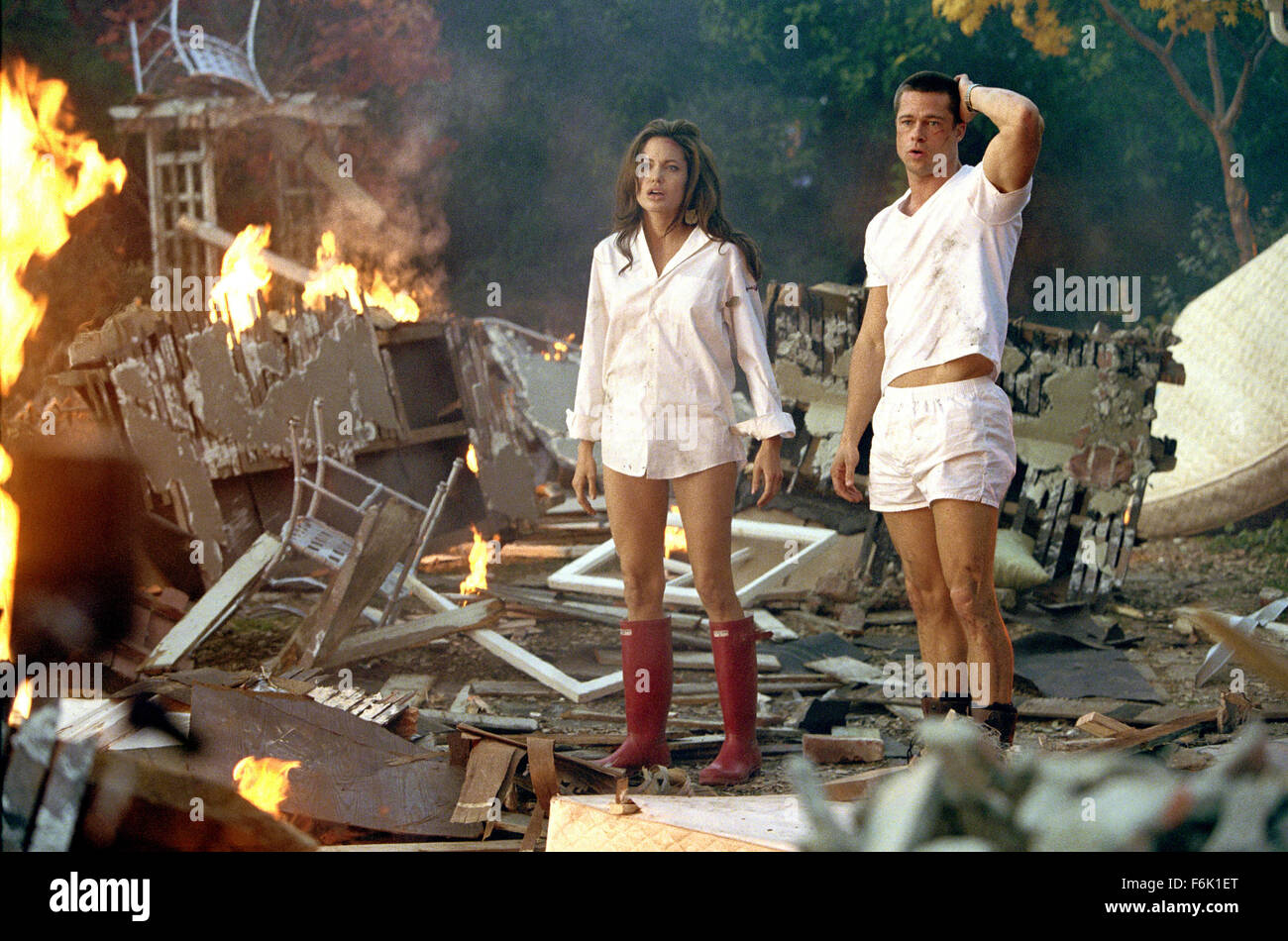 Jun 01, 2005; New York, NY, USA; Actors BRAD PITT and ANGELINA JOLIE ...