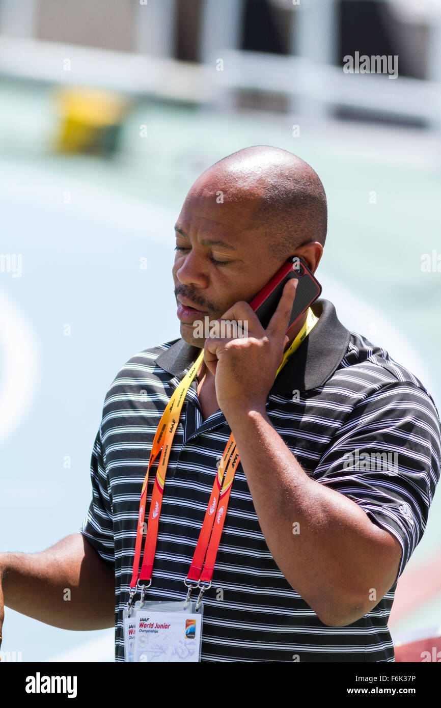 Retired US sprinter and former 100m world record holder Maurice Greene ...