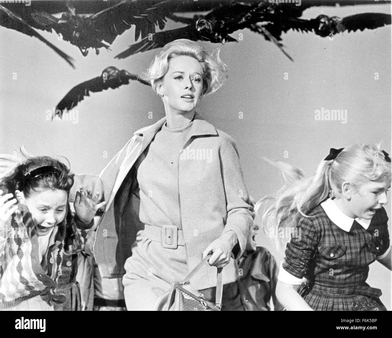 Film the birds 1963 Black and White Stock Photos & Images - Alamy