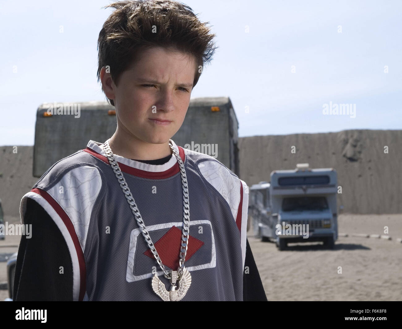 Josh hutcherson as carl munro film title rv hi-res stock photography ...