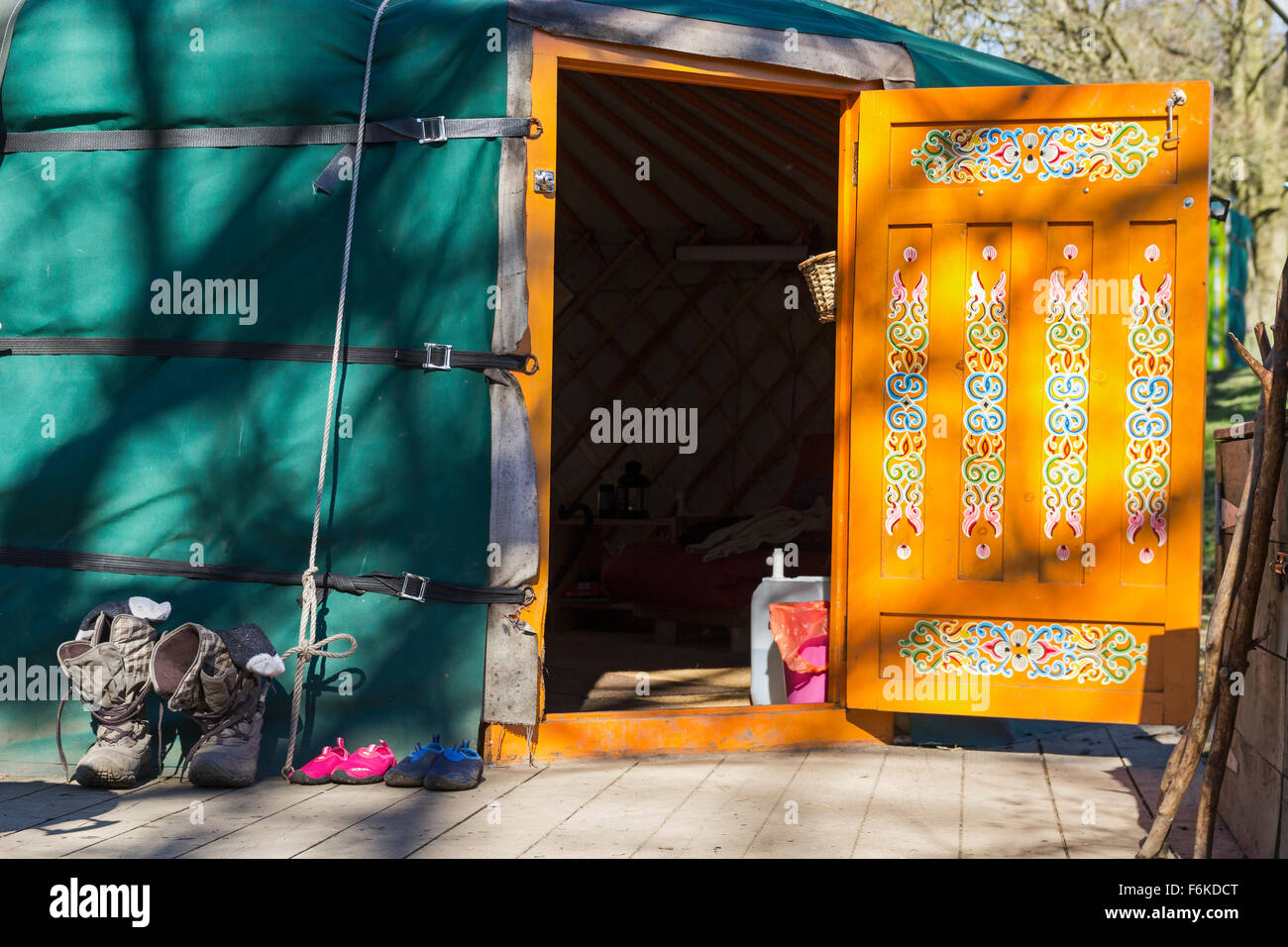 Yurt deck hi-res stock photography and images - Alamy