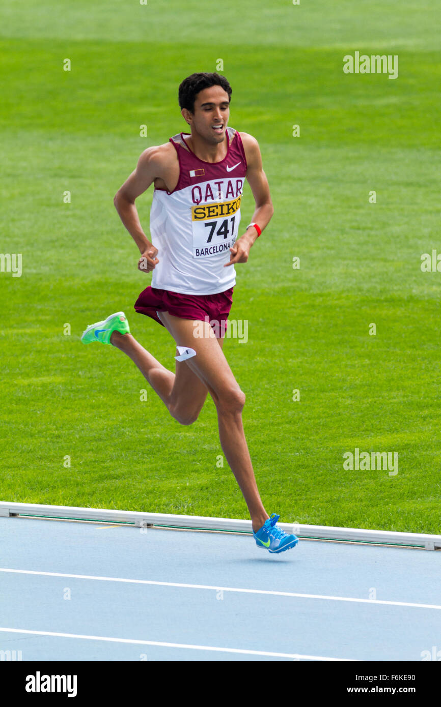 Hamza Driouch of Qatar during 1500 meters event of the 20th World ...