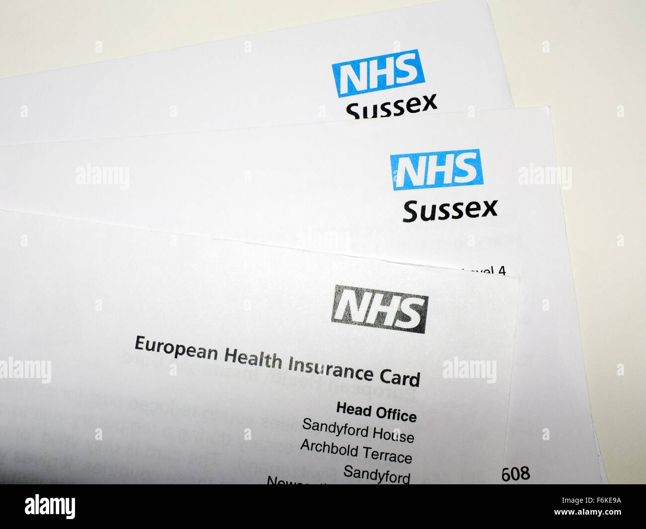 Nhs letterhead hi-res stock photography and images - Alamy