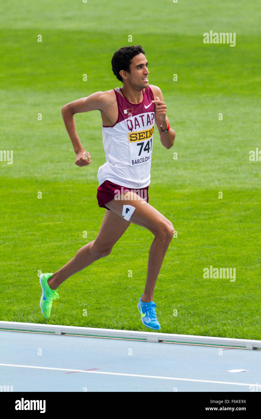 Hamza Driouch of Qatar during 1500 meters event of the 20th World ...