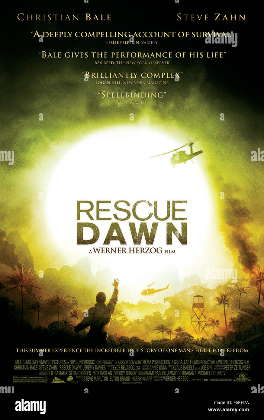 RELEASE DATE: July 27, 2007. MOVIE TITLE: Rescue Dawn. STUDIO: Thema ...