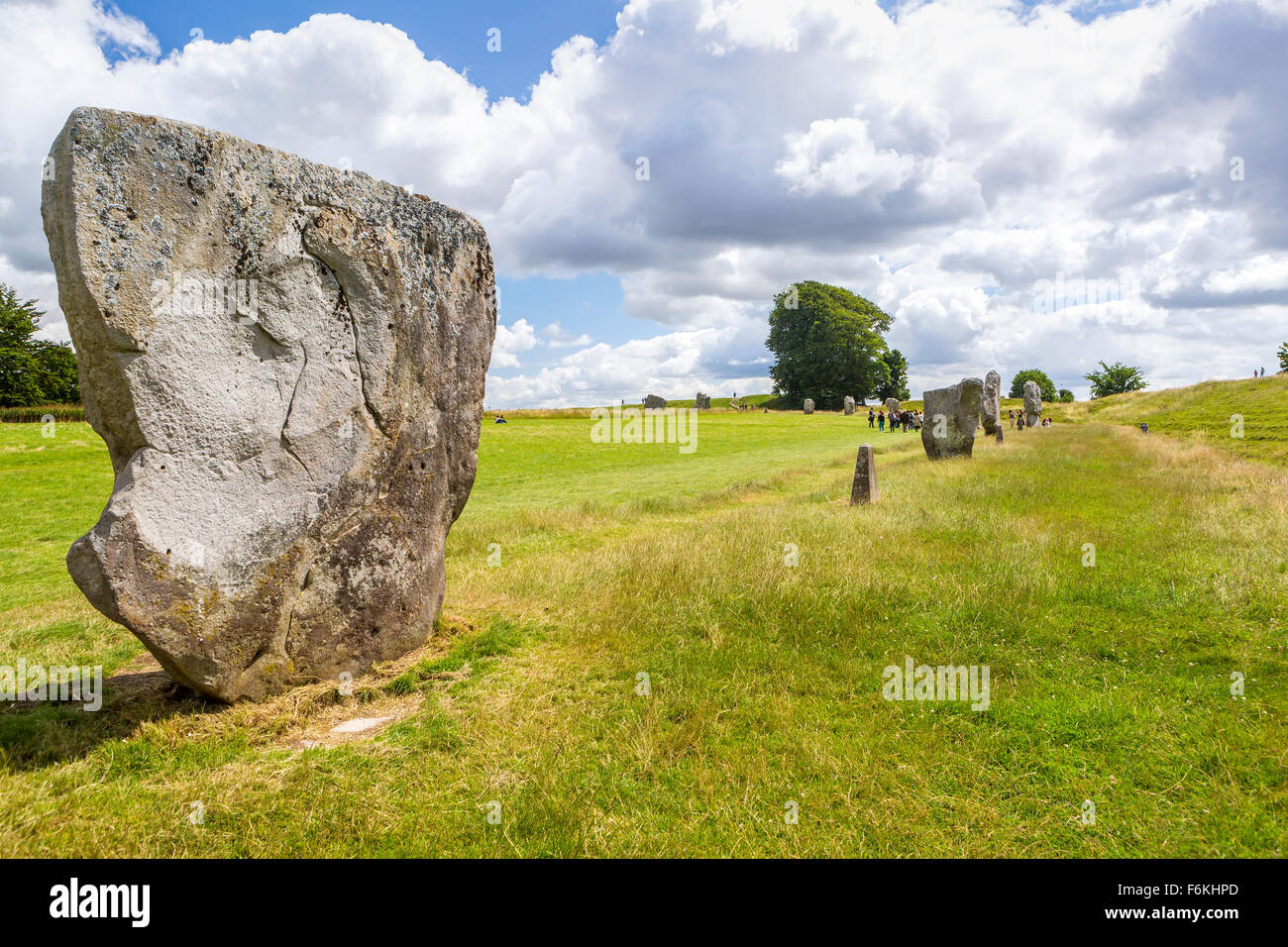 Avebury Neolithic standing stone Circle, Wiltshire, England, Europe ...