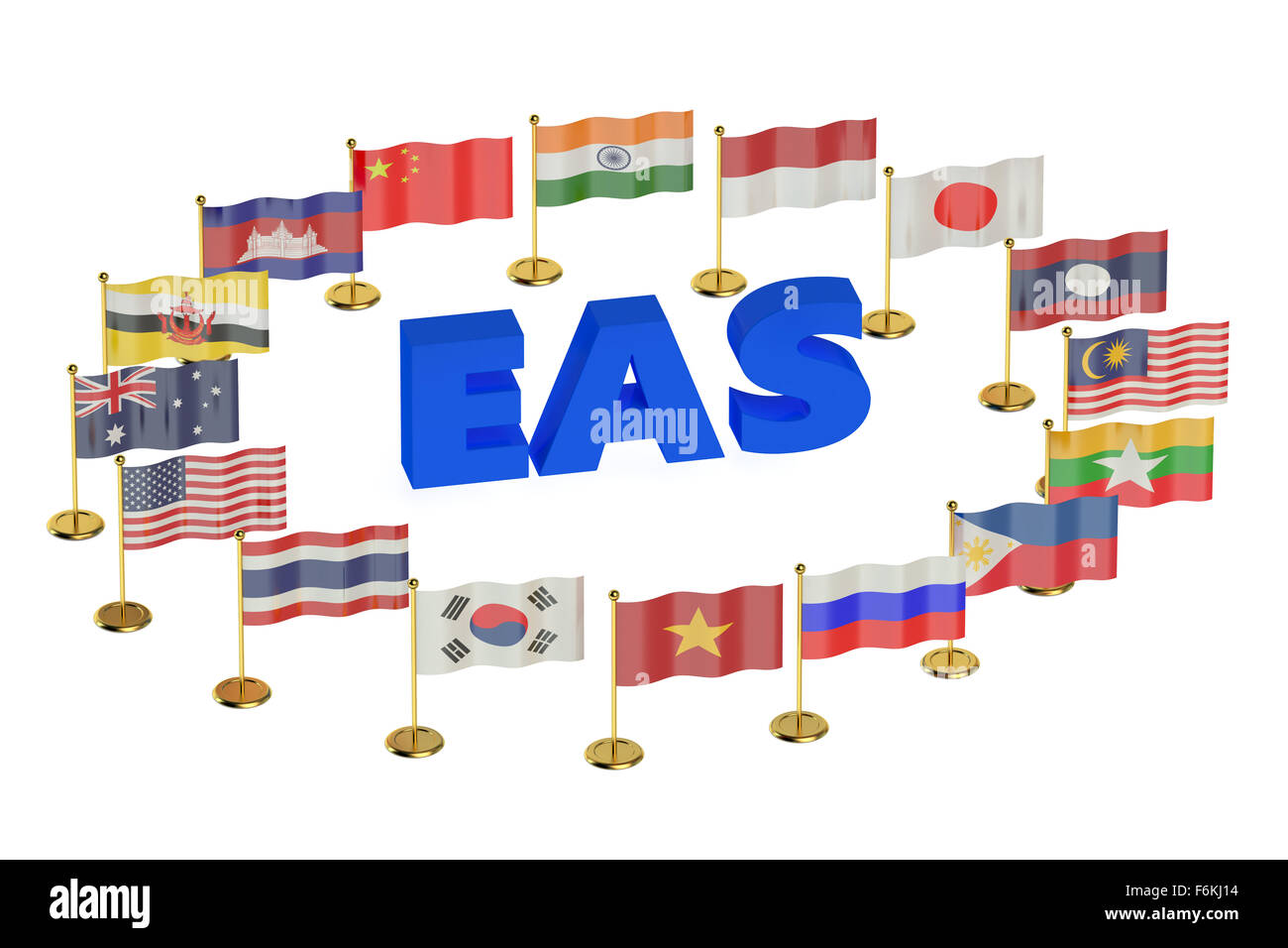 EAS concept isolated on white background Stock Photo - Alamy