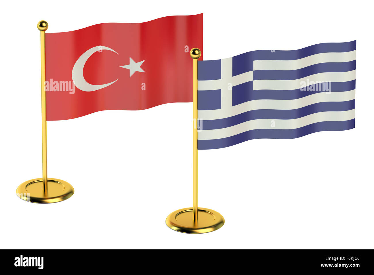Turkey greece flag hi-res stock photography and images - Alamy