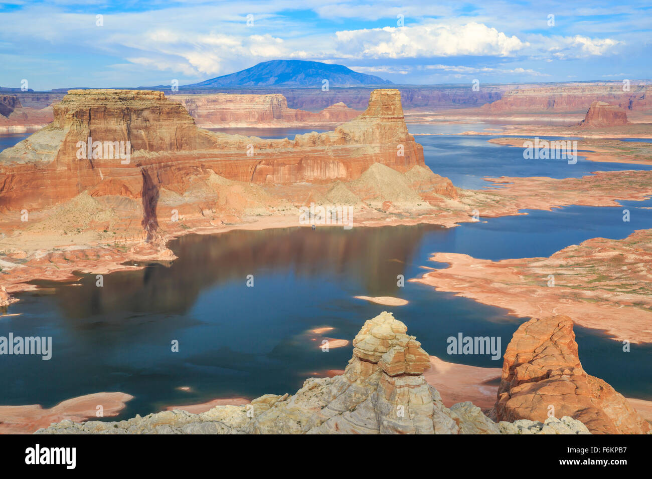 lake powell and gunsight butte near big water, utah, with navajo ...