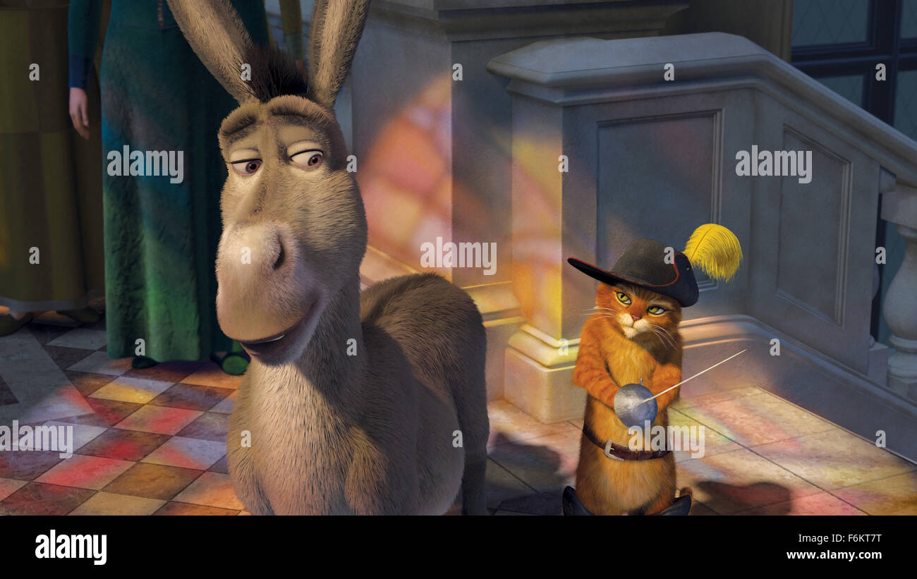Donkey shrek puss in boots hi-res stock photography and images - Alamy