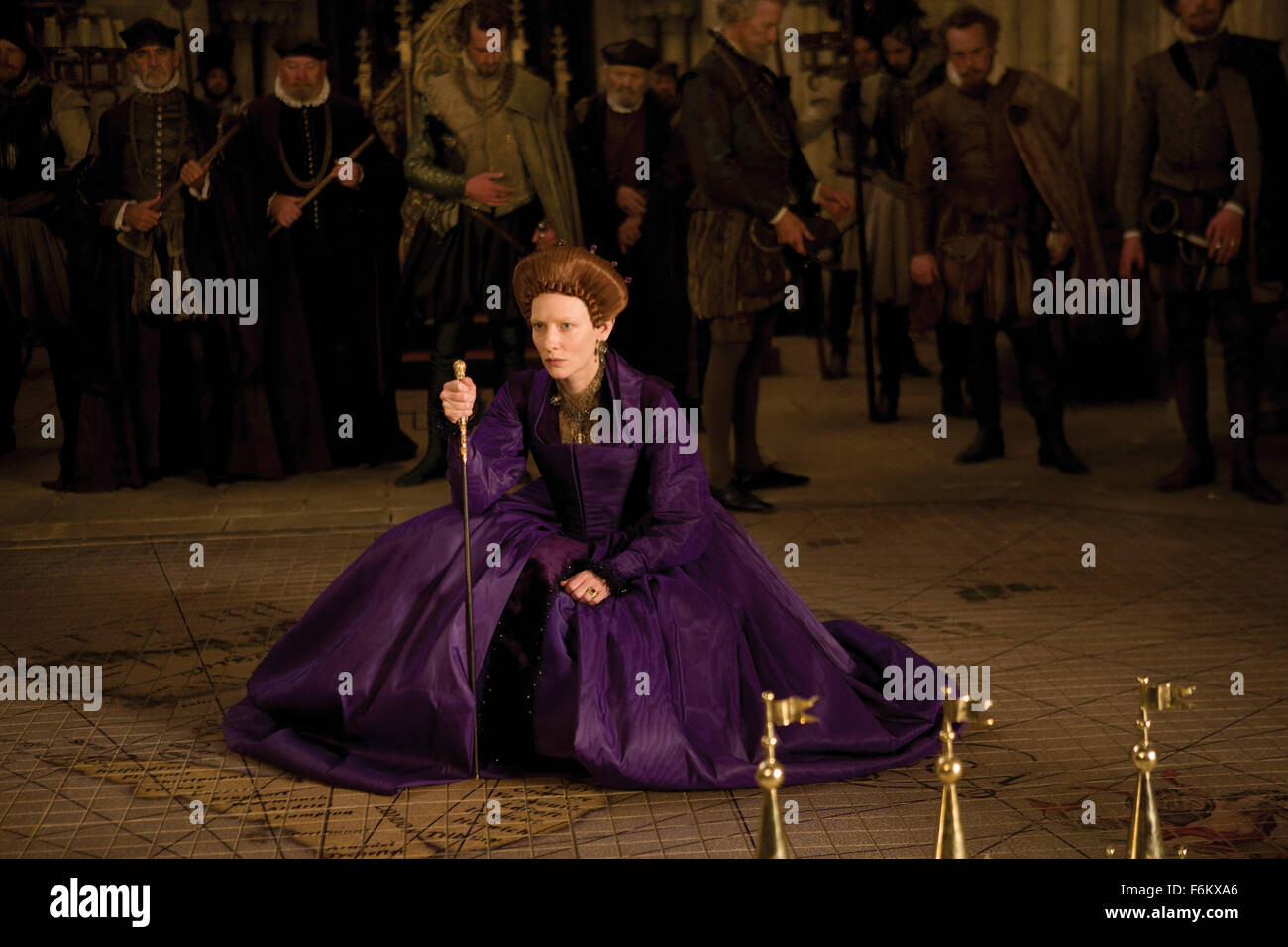 Cate blanchett as queen elizabeth i film title elizabeth hi-res stock ...