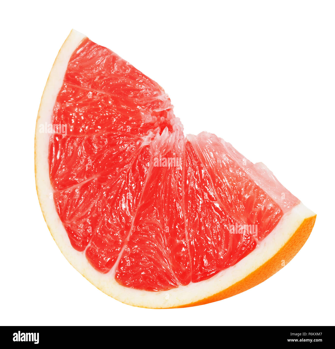 grapefruit slice isolated on white background Stock Photo - Alamy