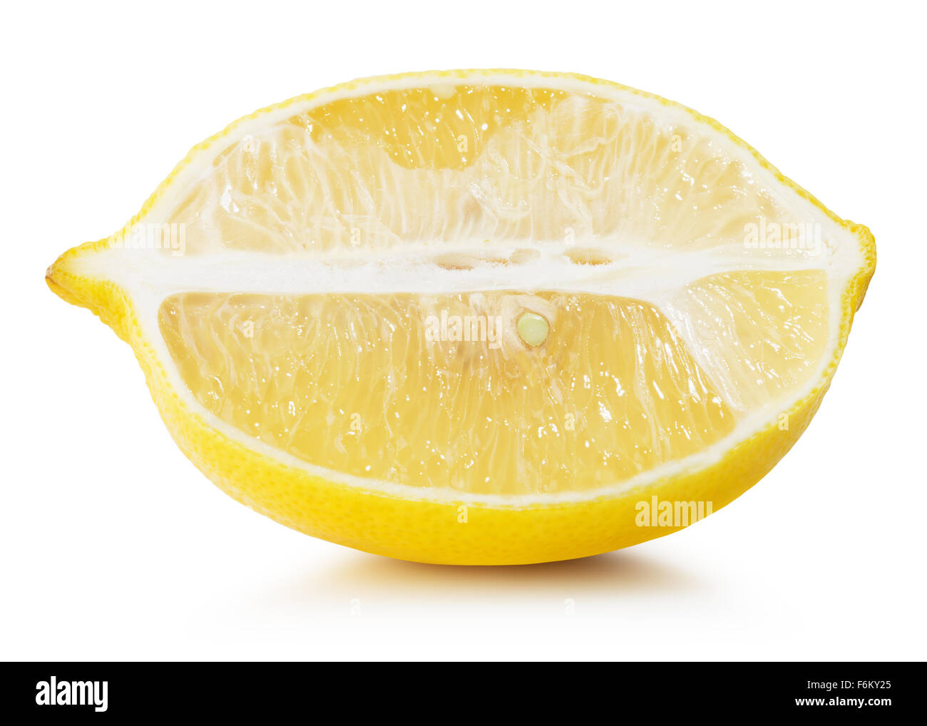 half of lemon isolated on the white background Stock Photo - Alamy