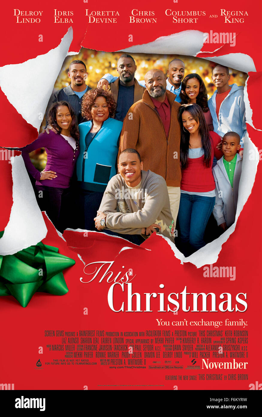 RELEASE DATE: November 21, 2007. MOVIE TITLE: This Christmas. STUDIO ...