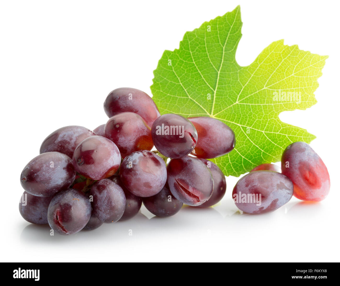 pink grapes isolated on the white background Stock Photo - Alamy