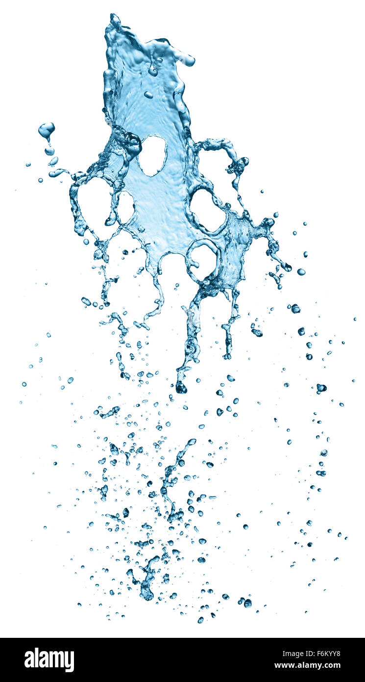 Water splash white background hi-res stock photography and images - Alamy