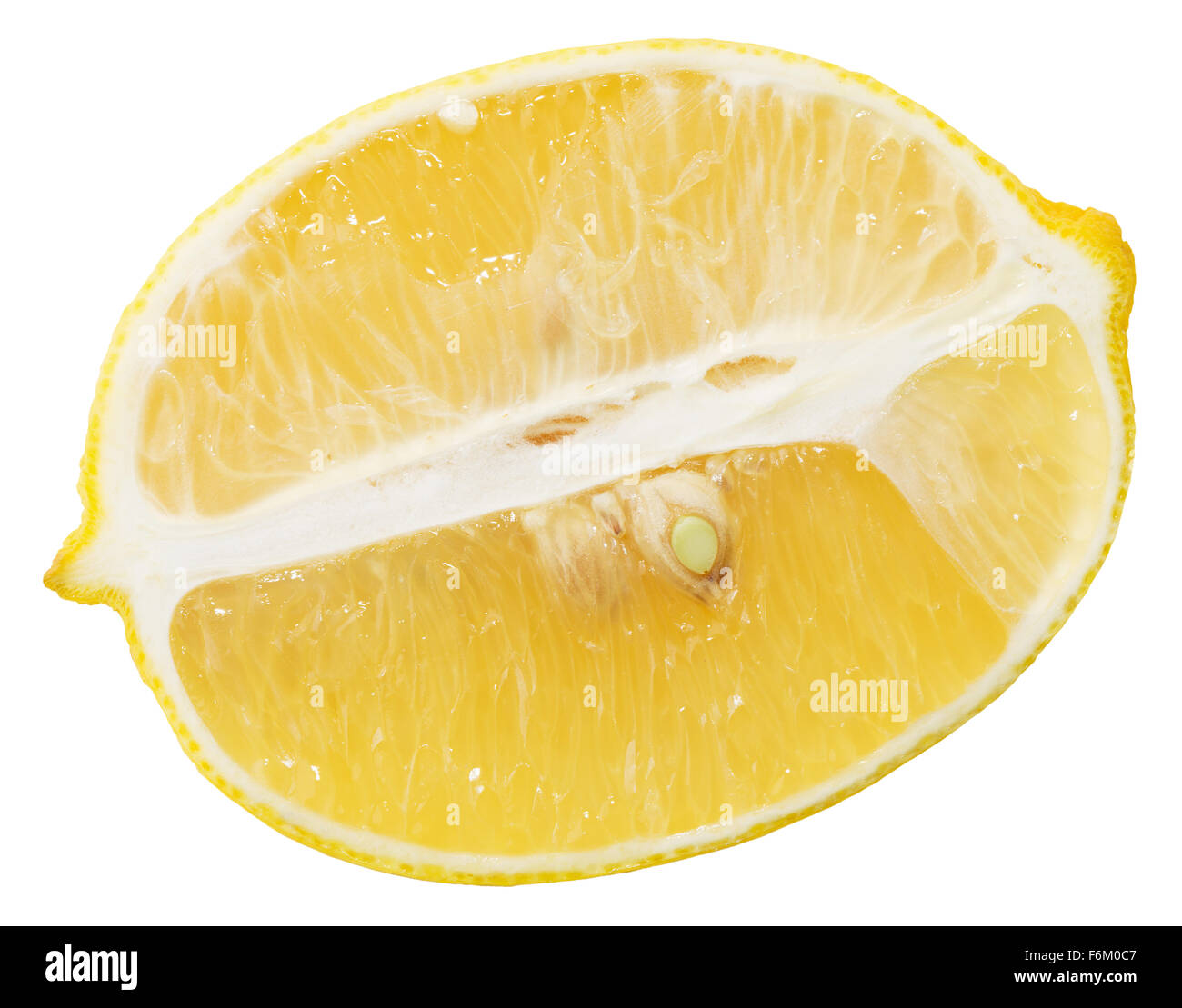half of lemon isolated on the white background Stock Photo - Alamy