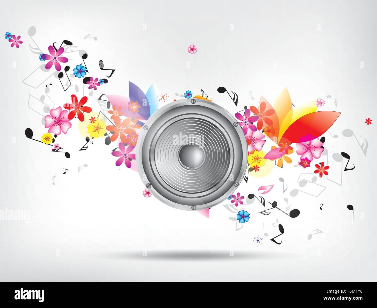 grunge musical background theme. Abstract vector illustration with ...