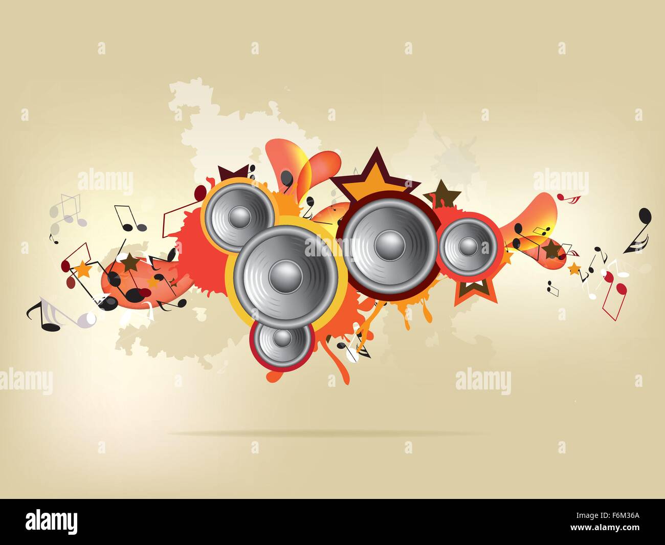 Colored musical background. Abstract vector illustration Stock Vector ...