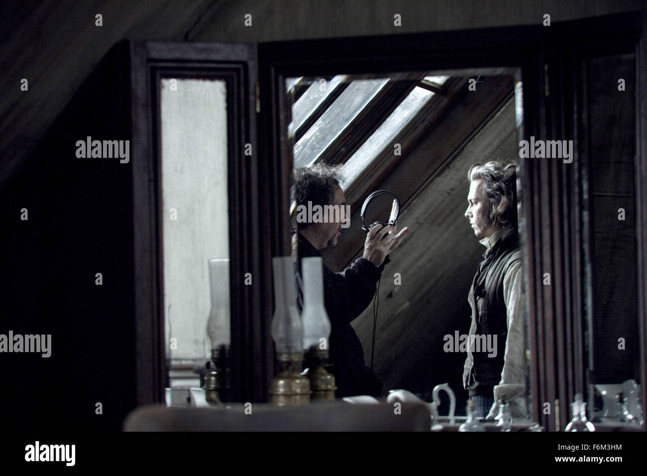 Johnny depp as sweeney todd film title sweeney todd hi-res stock ...