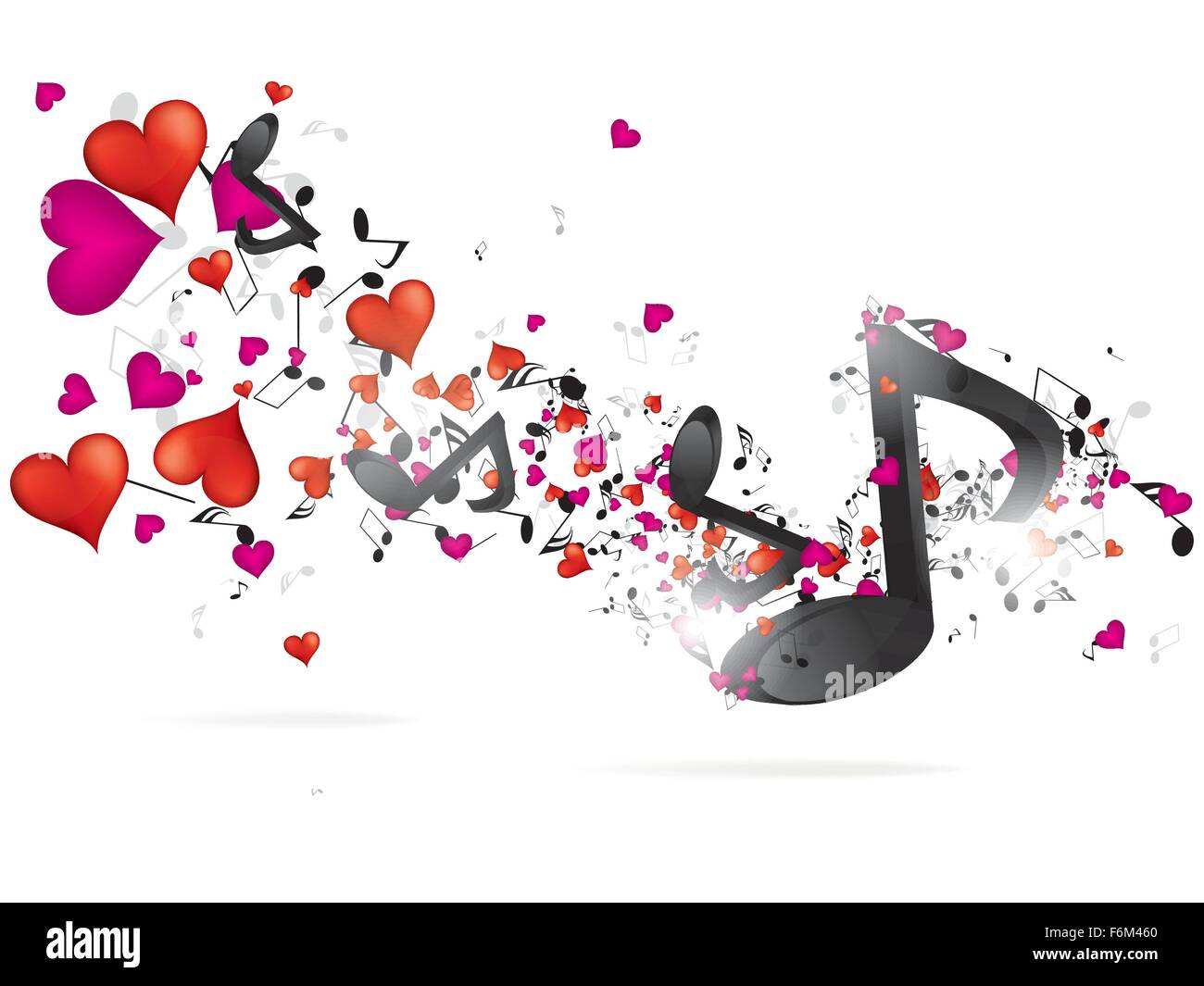 Abstract music bckground with notes. Abstract vector illustration with ...