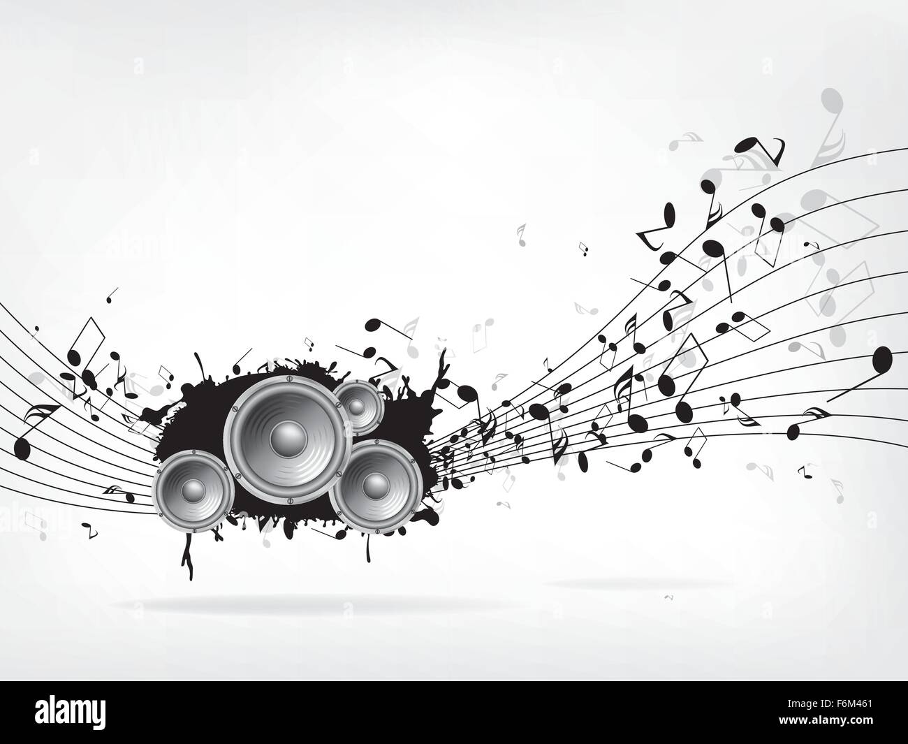 Musical abstract background. Abstract vector illustration with ...
